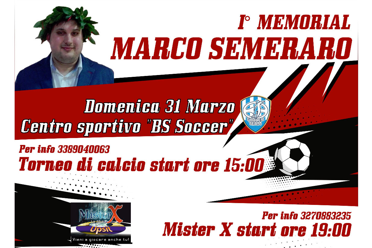 1° Memorial “Marco Semeraro” - Osservatorio Fasano
